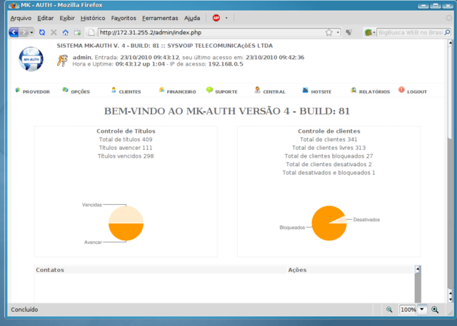 Webadmin do sistema - Pages 2.0 - MK-AUTH